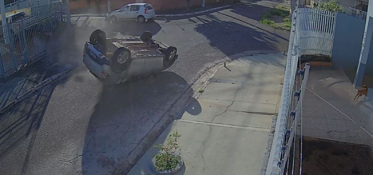 Vídeo mostra carro capotando em Cuiabá | RepórterMT - Notícias de Mato ...